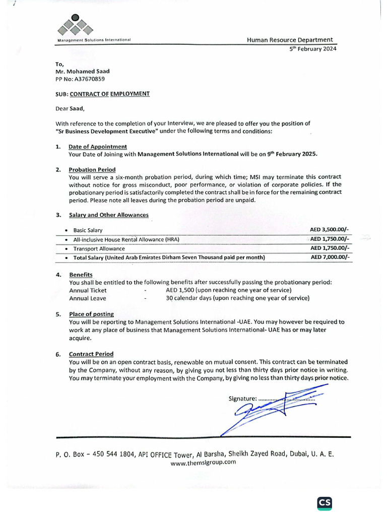 Contract | PDF