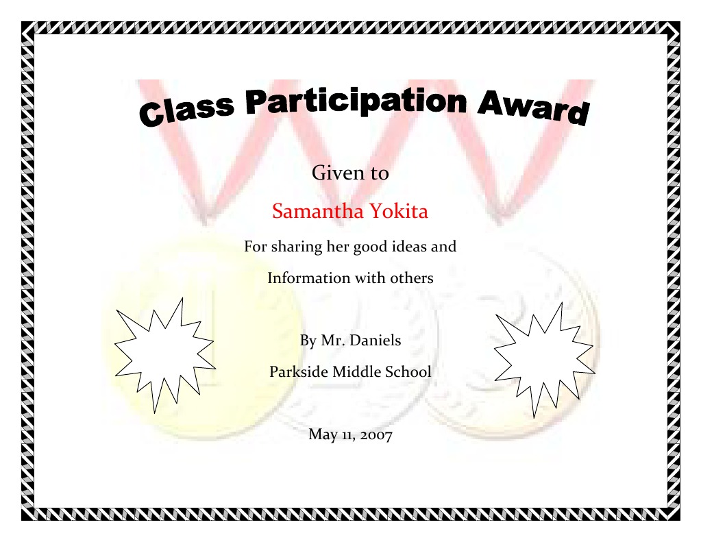Award for Sharing Ideas at Parkside | PDF