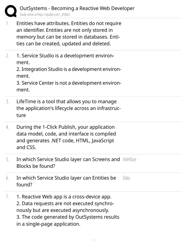 OutSystems Reactive Web Developer Guide | PDF | Mobile App | Computer ...