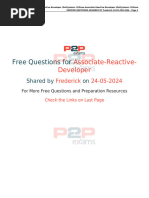 Free Associate Reactive Developer Questions | PDF | Multiple Choice ...