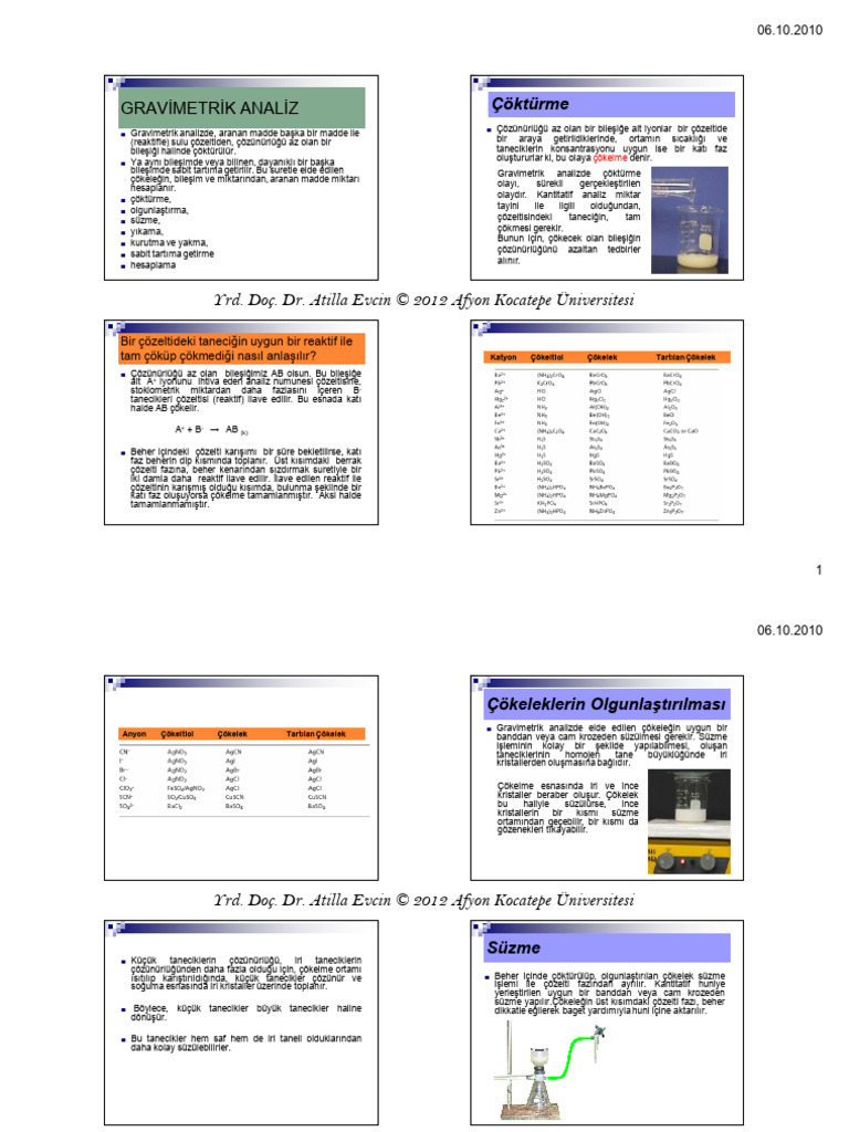 gravimetrik anaiz sunum-1 | PDF