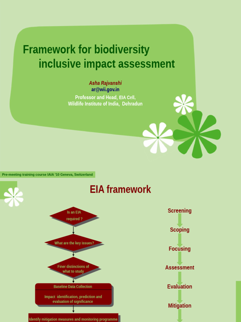 International Courses7 8-EIA Framework | PDF | Environmental Impact Assessment | Ecology