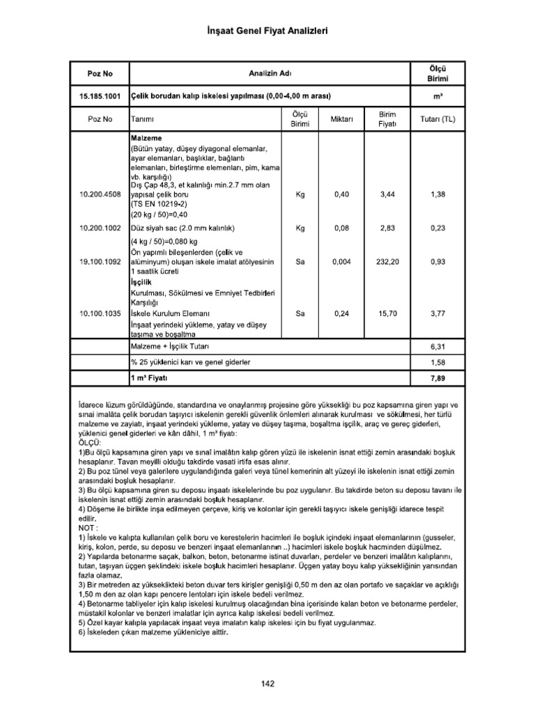 Iskeleler Analiz | PDF