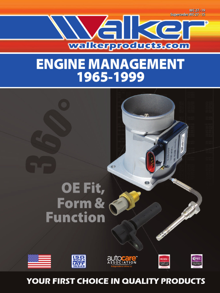 WALKER Engine Management 1965 1999 | PDF | Throttle | Motor Vehicle