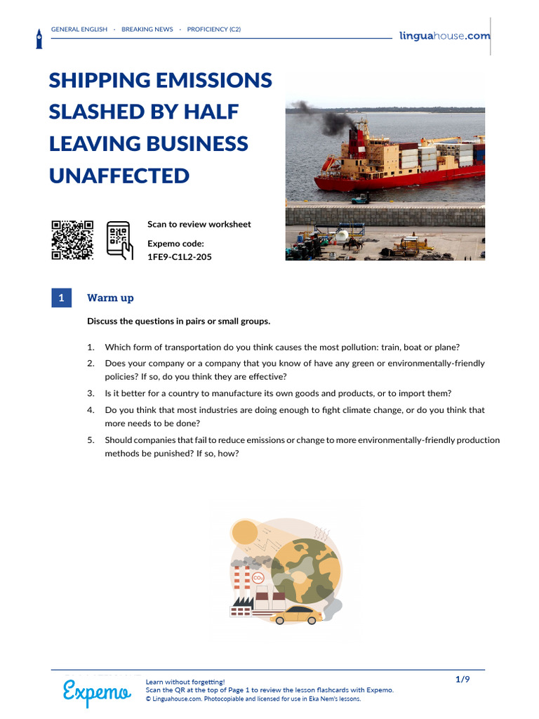 Shipping Emissions Slashed by Half Leaving Business Unaffected British ...