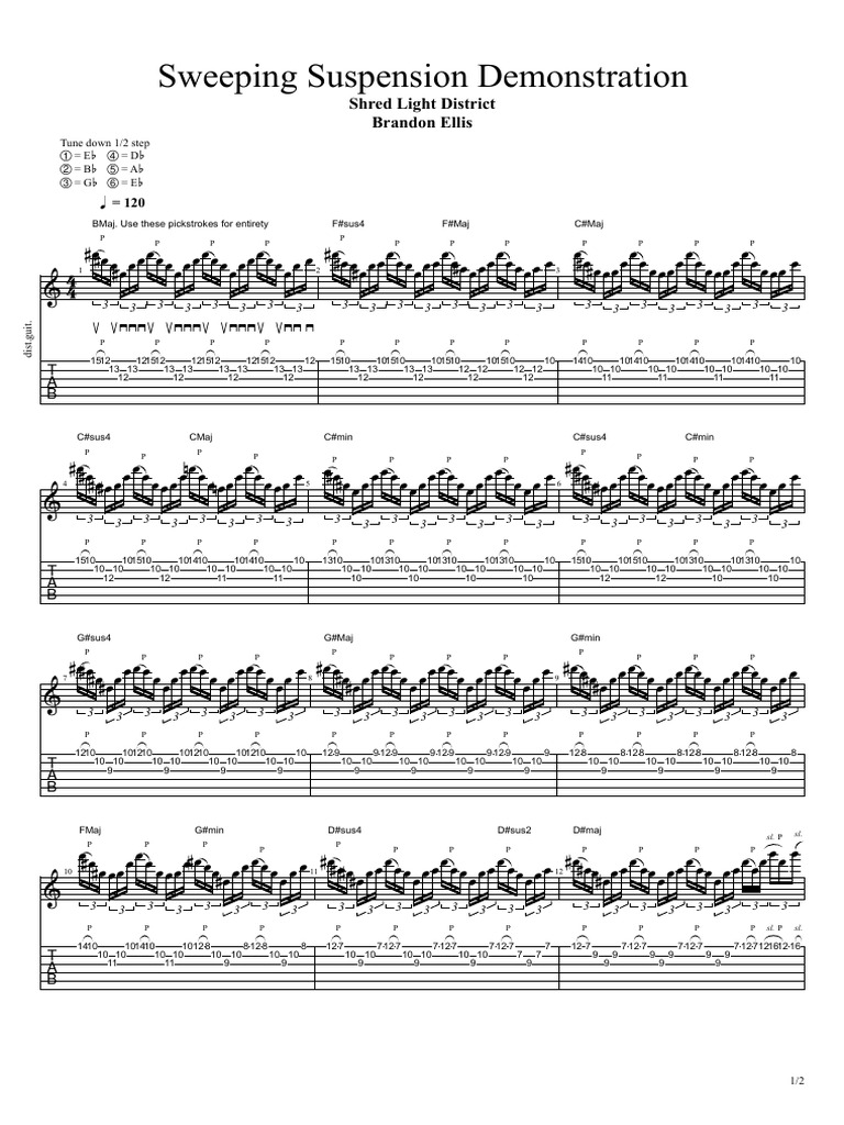 Sweeping Suspension Demonstration Tab | PDF