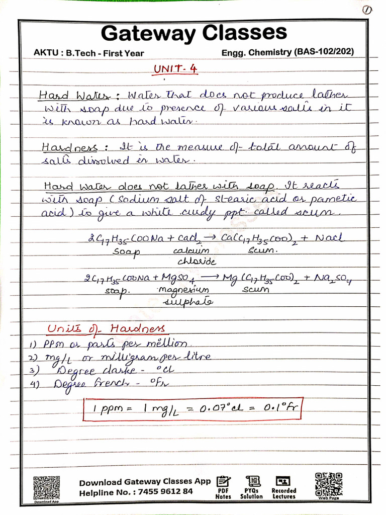CHEM U-4 Hand Written Notes | PDF
