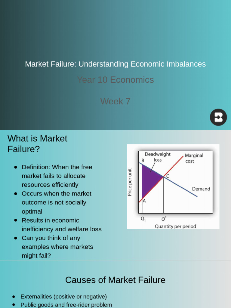 Market Failure - Understanding Economic Imbalances | PDF | Externality ...