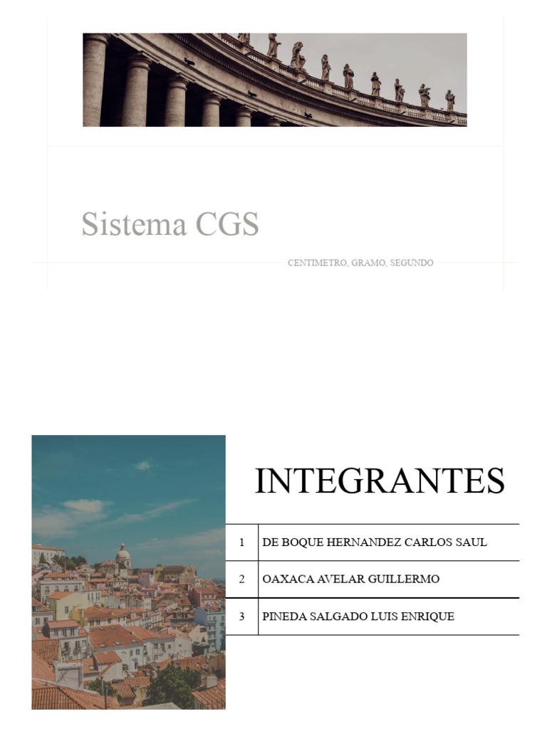 Sistema CGS | PDF | Kilogramo | Viscosidad