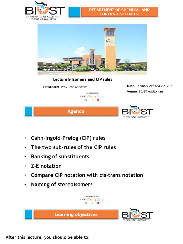 Lecture 9 CHEM 102 2024 Isomers and CIP Rules | PDF | Organic Chemistry ...