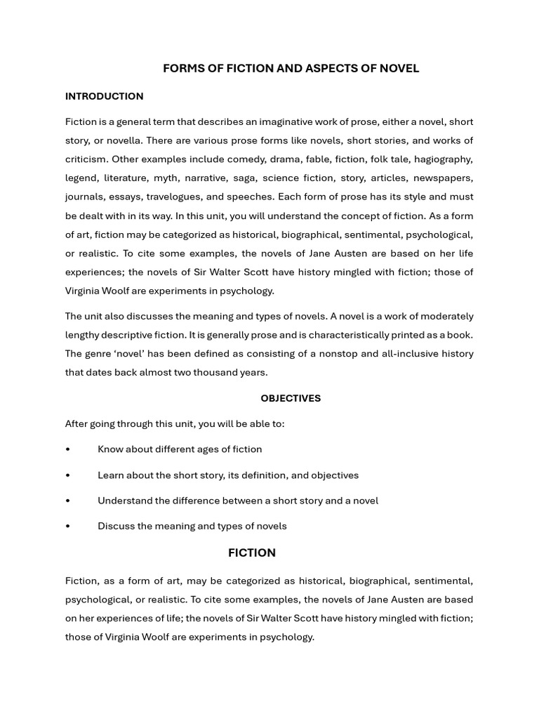 Evolution of English Fiction Genres | PDF | Gothic Fiction | Novels