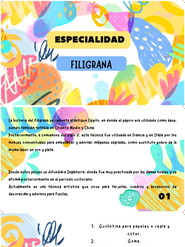 Especialidad de Filigrana | PDF