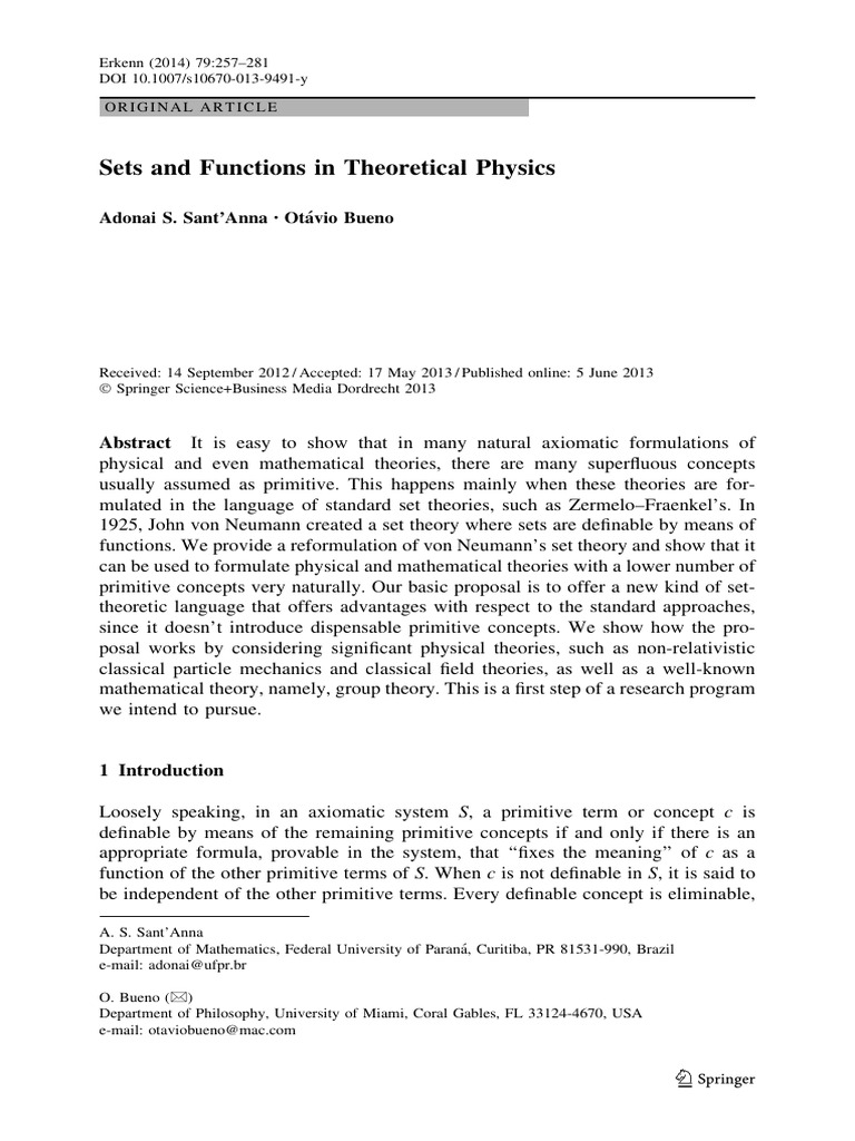 Neumann Final | PDF | Set (Mathematics) | Function (Mathematics)