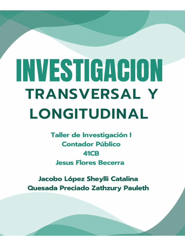 Investigación trasversal y longitudinal-41CB- T4 20250227111500 | PDF