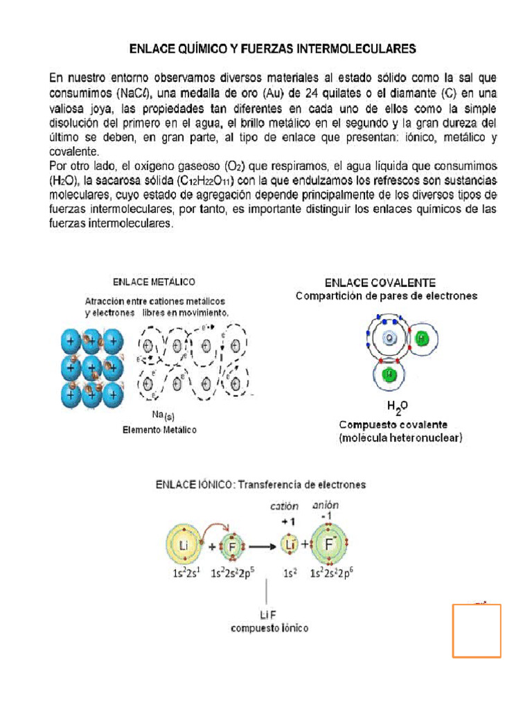 Enlace Quimico - Teoria | PDF | Enlace químico | Enlace iónico