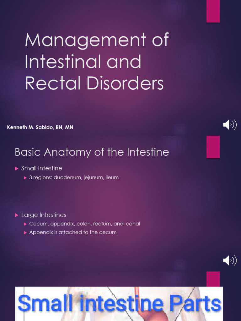 Management of Intestinal Disorders | PDF