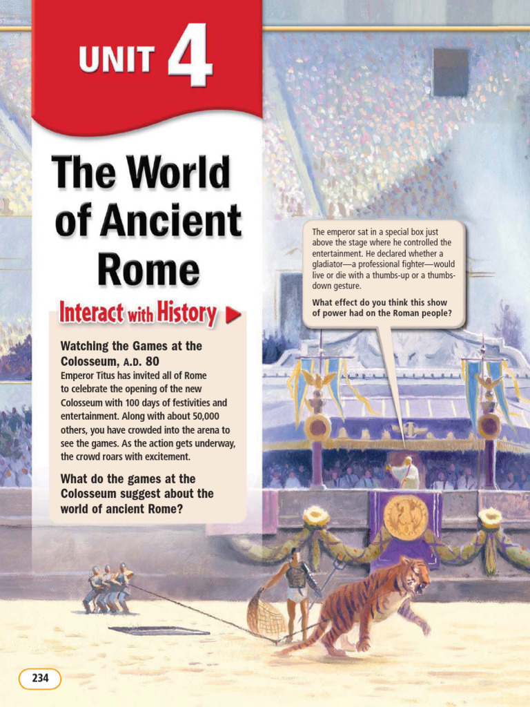 Ancient Rome - Unit 6 (World History - McDougall) | PDF | Roman ...