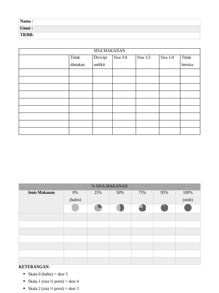Form Food Comstock | PDF