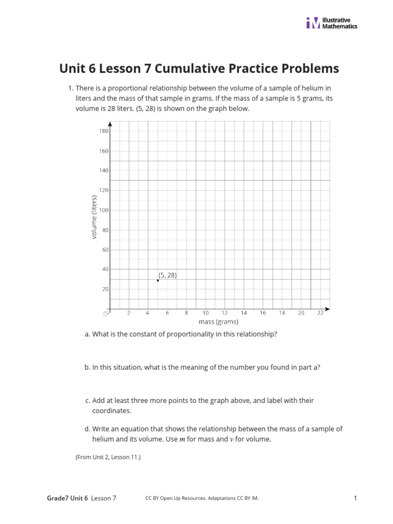 Grade7 6 7 Lesson Curated Practice Problem Set | PDF | Creative Commons License | Mathematics