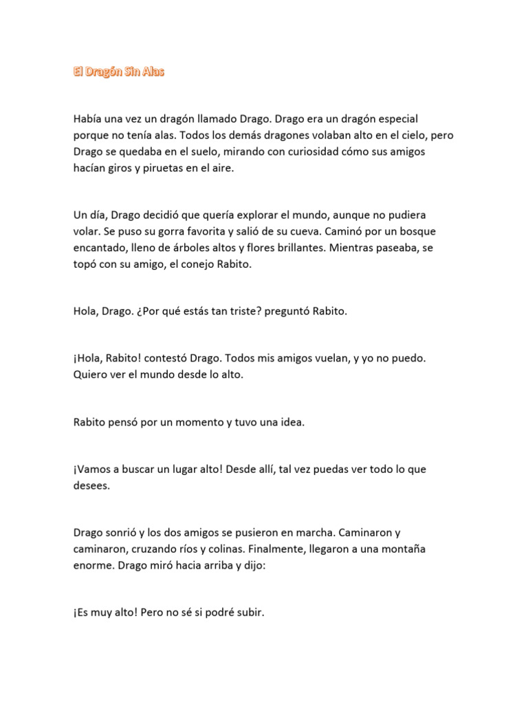 El Dragón Sin Alas | PDF