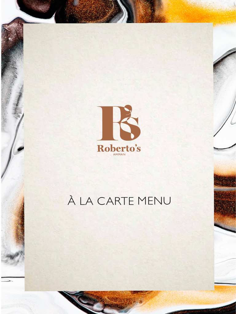 A La Carte Robertos | PDF | Grilling | Pesto