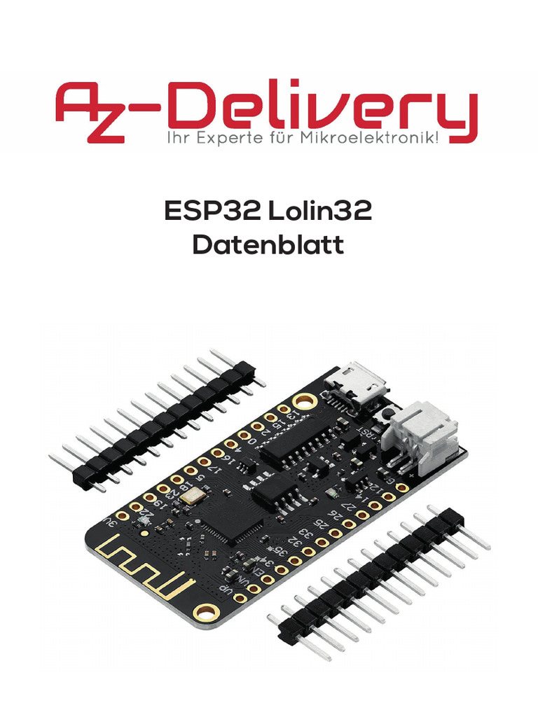 ESP32 Lolin32 Datenblatt AZ-Delivery Vertriebs GmbH | PDF