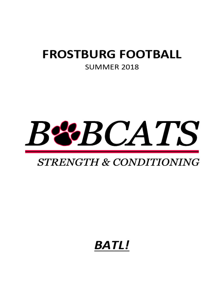 Olson Frostburg Strength and Conditioning | PDF | Strength Training | Knee