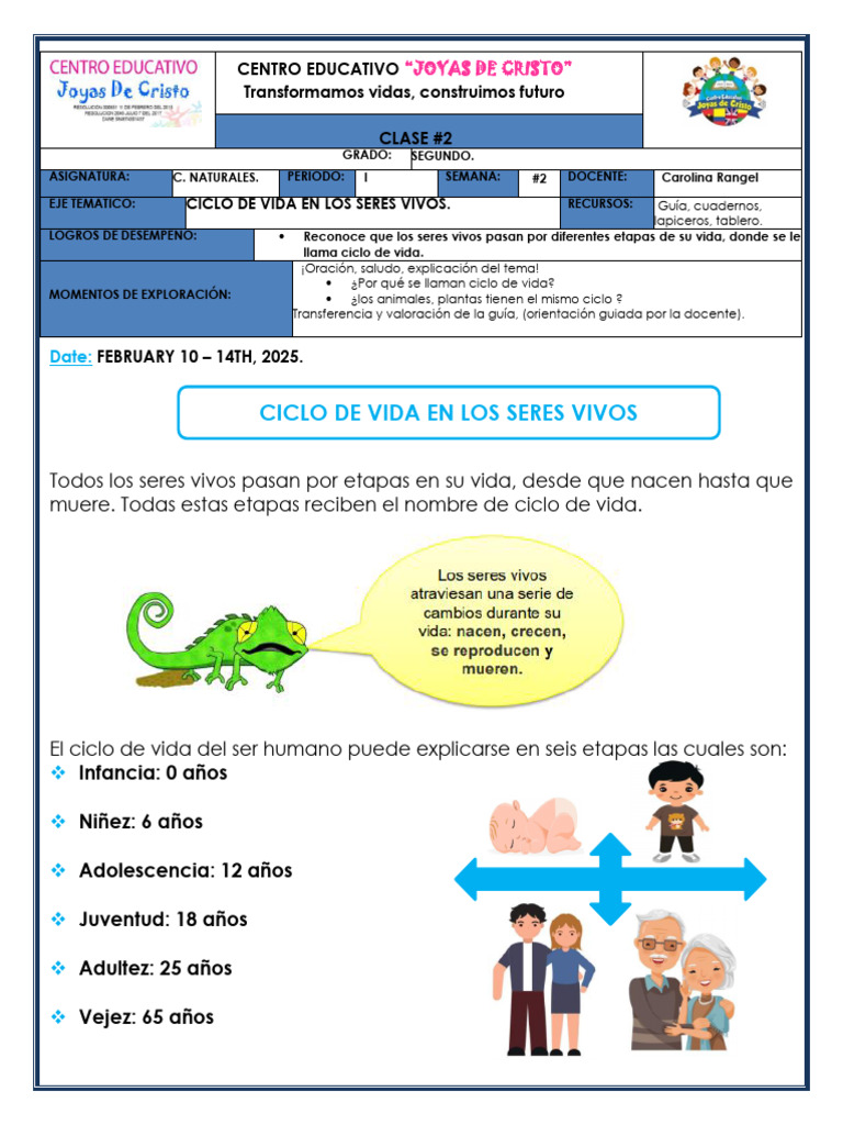 #2 Segundo C. Naturales 2025. | PDF