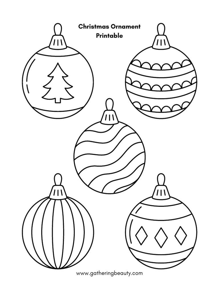 Colouring Ornament Printables | PDF