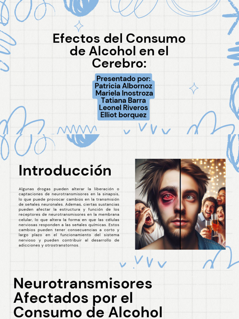 Efectos del Alcohol en el Cerebro | PDF | Cerebro | Sinapsis