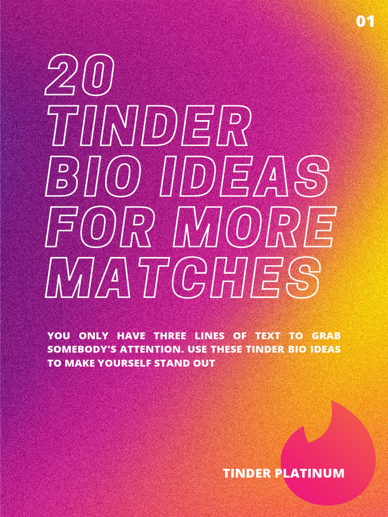 20 Tinder Bios | PDF