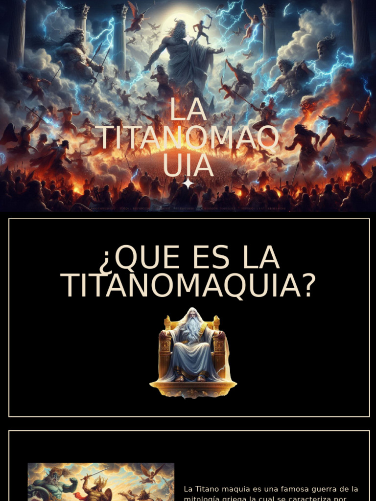 Titanomaquia: Guerra de Titanes y Dioses | PDF | Doce olímpicos | Zeus