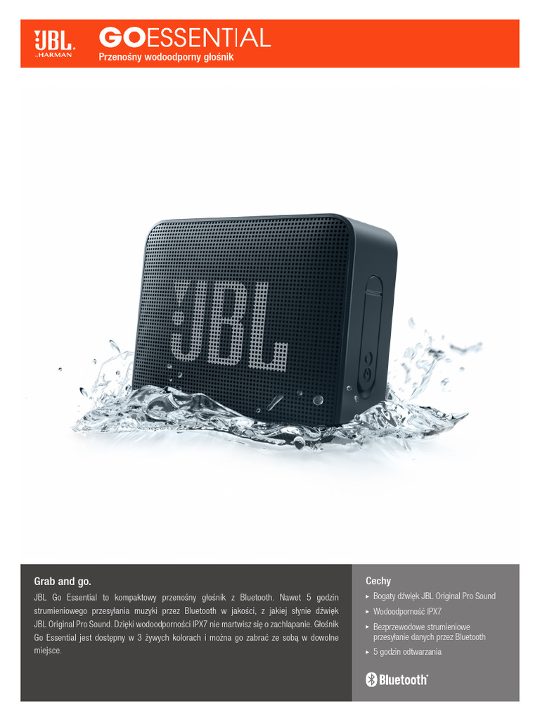 JBL Go Essential - Spec Sheet - PL | PDF
