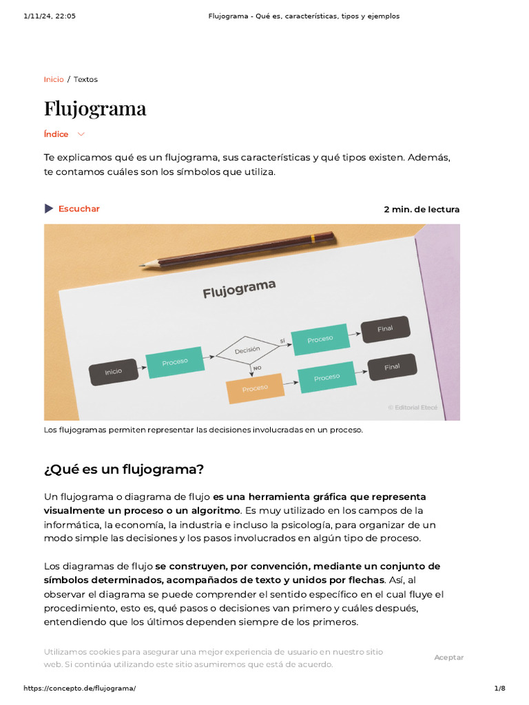 Flujograma - Qué es, características, tipos y ejemplos | PDF | Informática