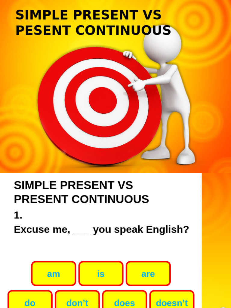 Simple Present Vs Present Continuous | PDF