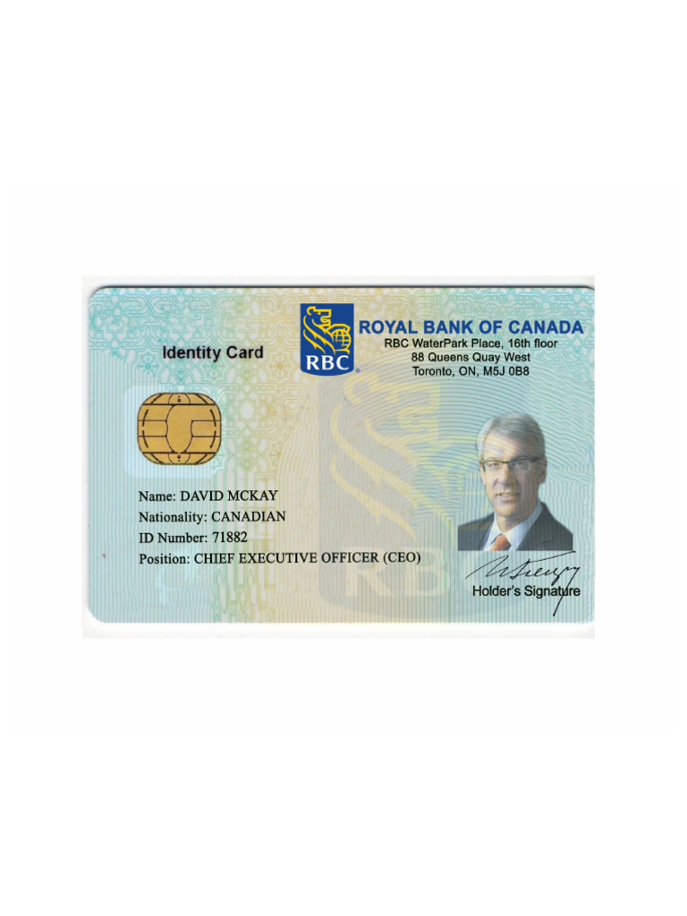 Bank Id Card | PDF