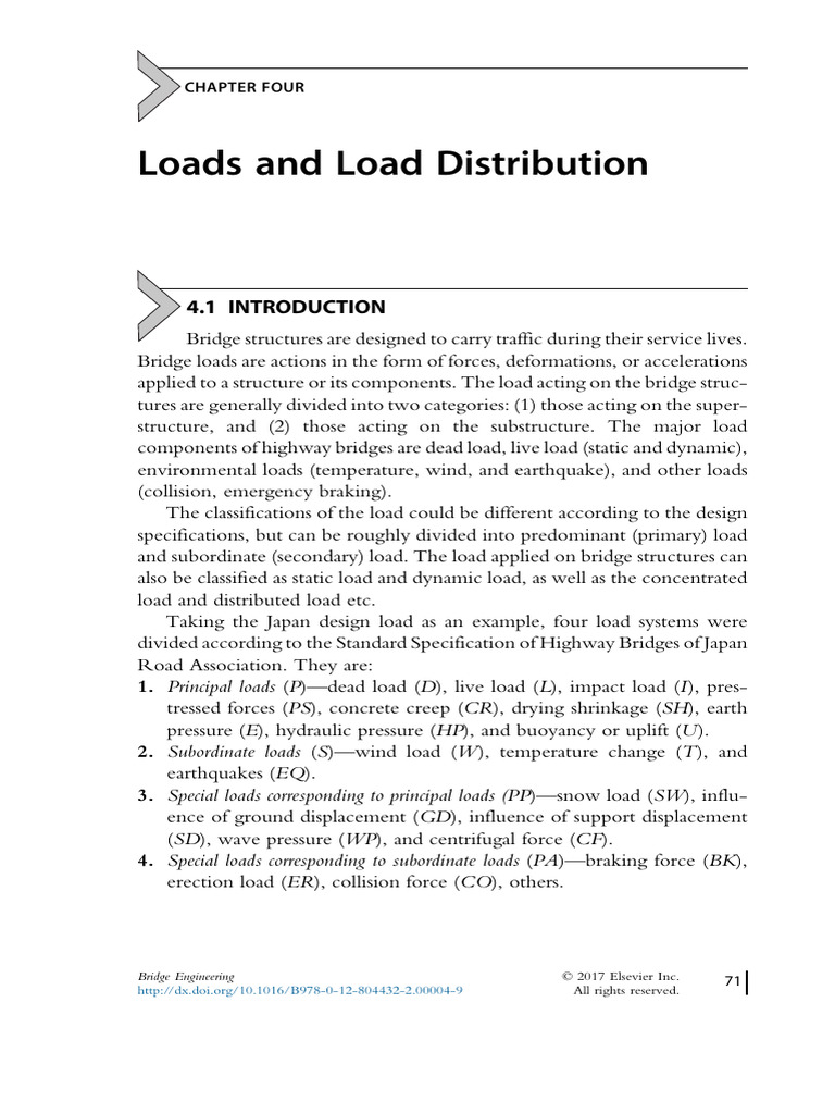 Bridge Engineering Classifications, Design Loading... - (Chapter Four Loads and Load ...