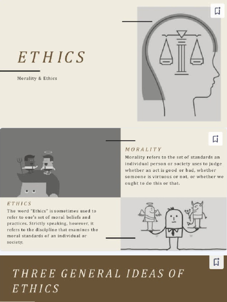 Lesson 1 Ethics | PDF | Morality | Thought