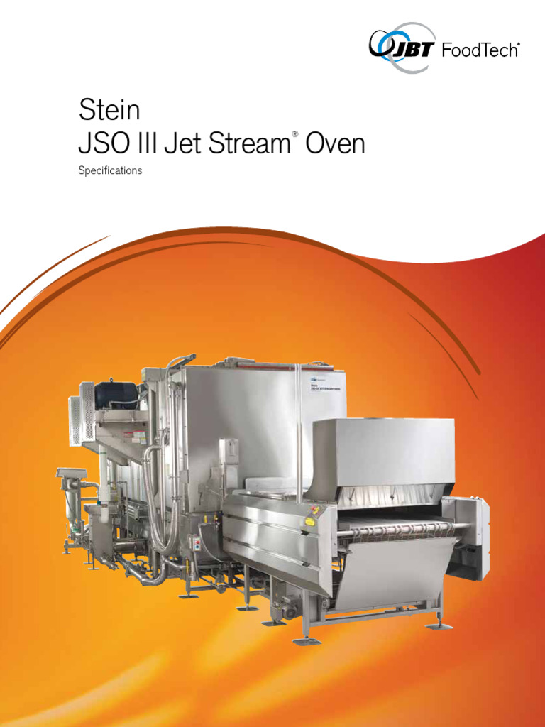 Stein JSO-III Jet Stream Oven | PDF | Energy Technology | Mechanical ...