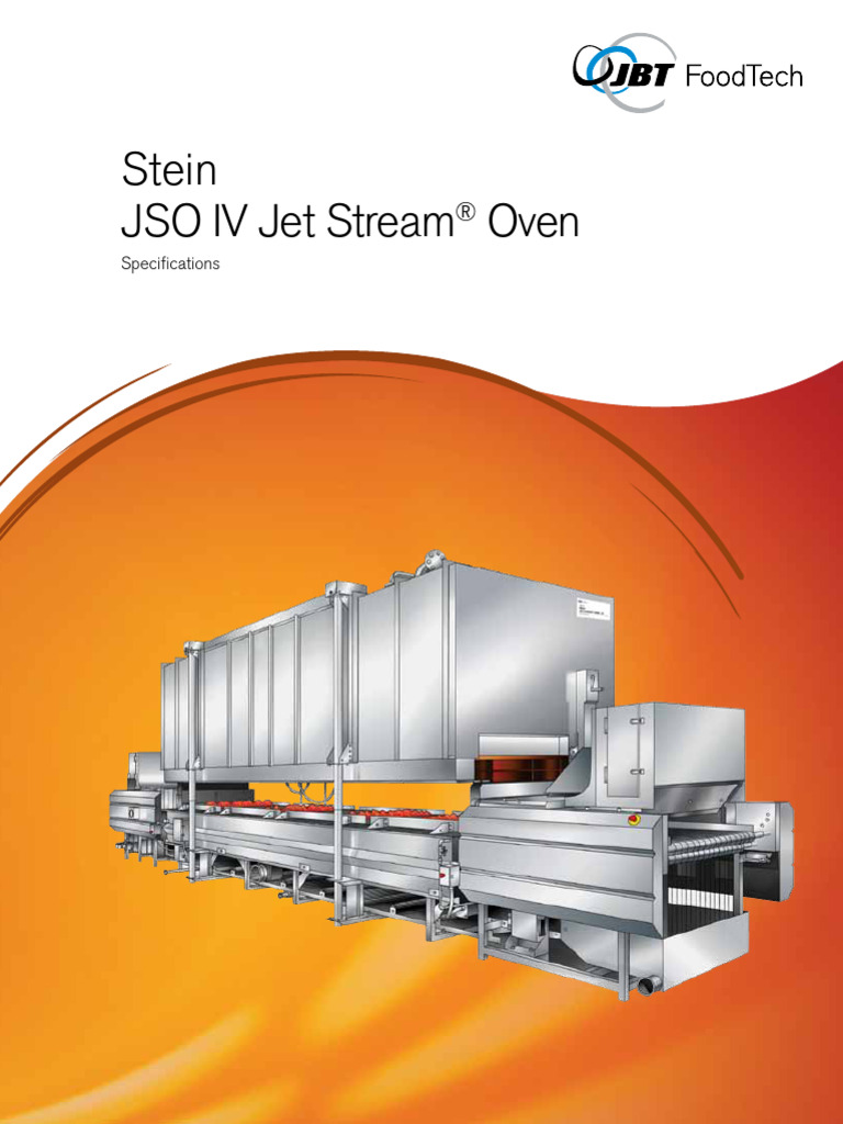 Stein JSO-IV Jet Stream Oven | PDF | Heat Exchanger | Gases