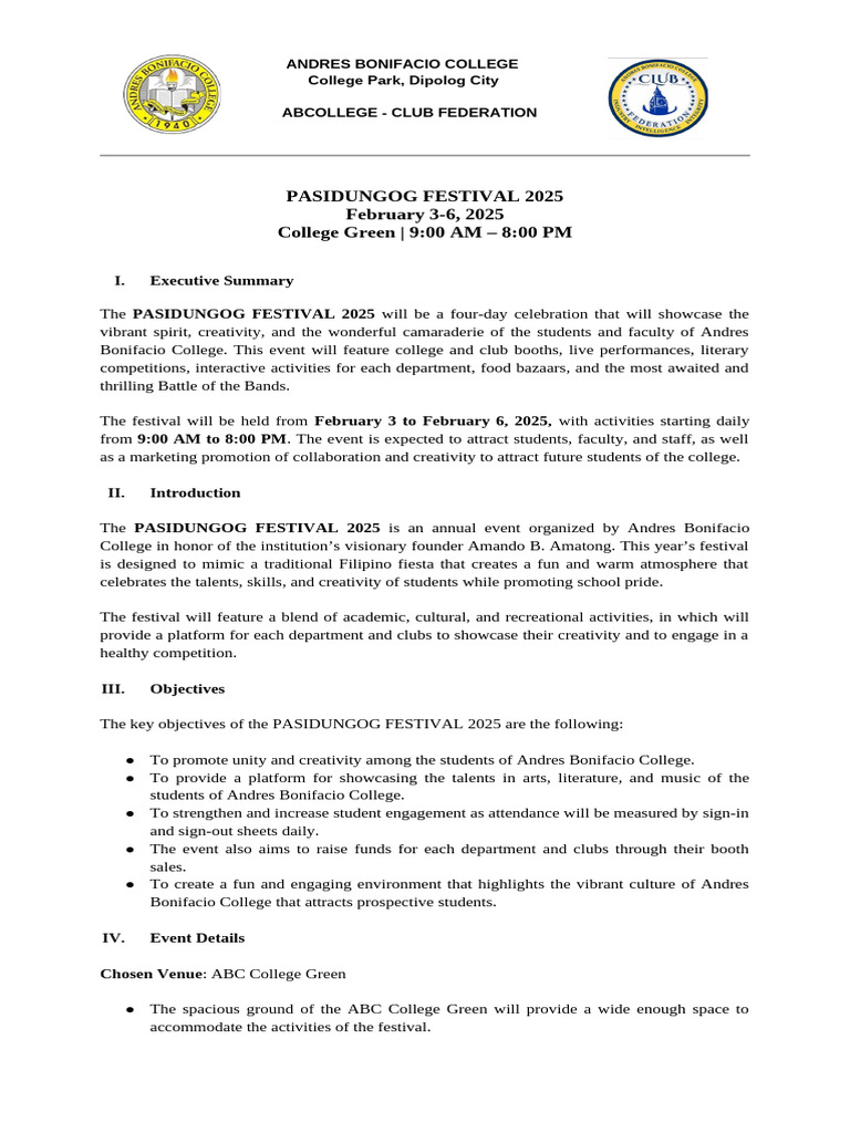 Pasidungog Festival 2025 Overview | PDF | Human Communication