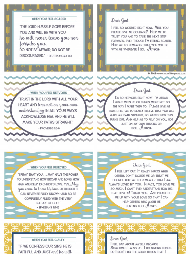 Scripture Cards For Kids | PDF