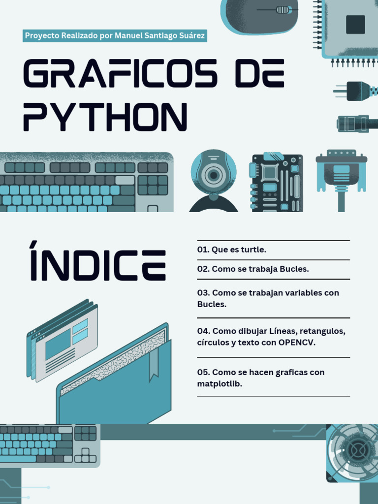 Gráficos Python: Turtle y OpenCV | PDF | Histograma | Informática