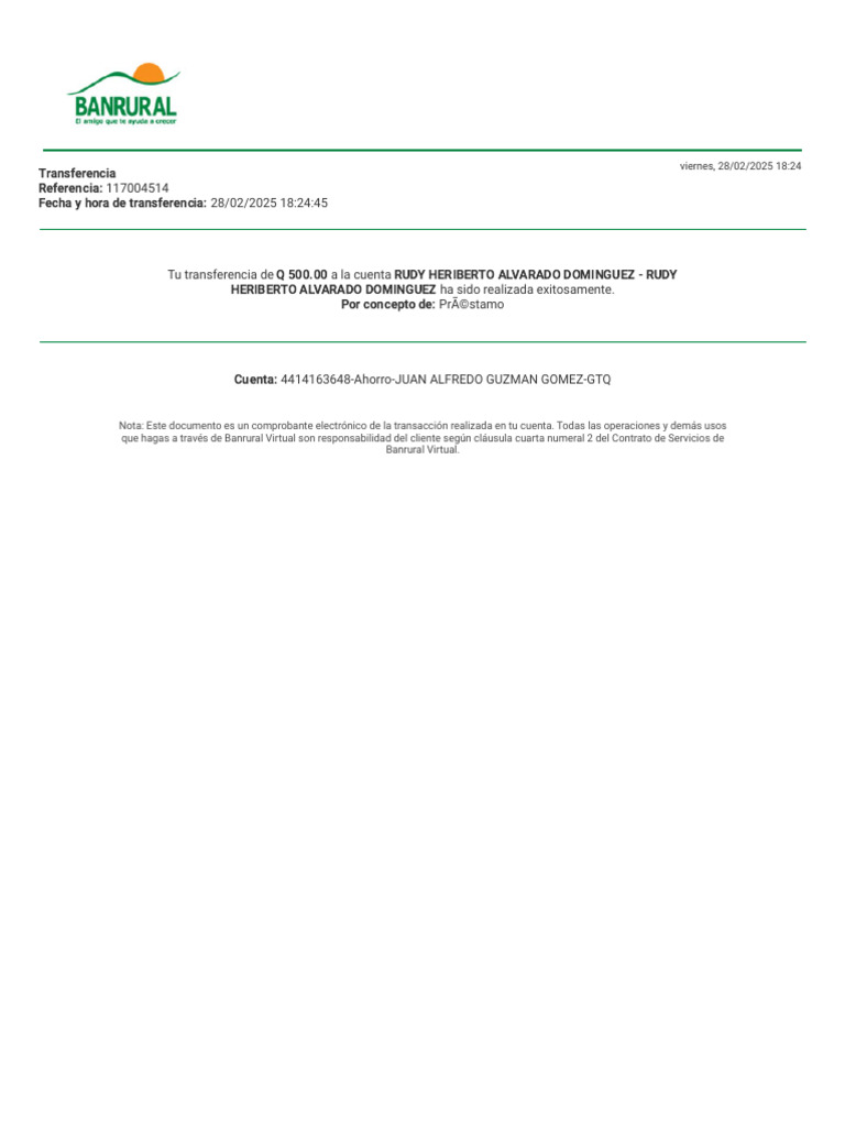 Préstamo Rudy | PDF