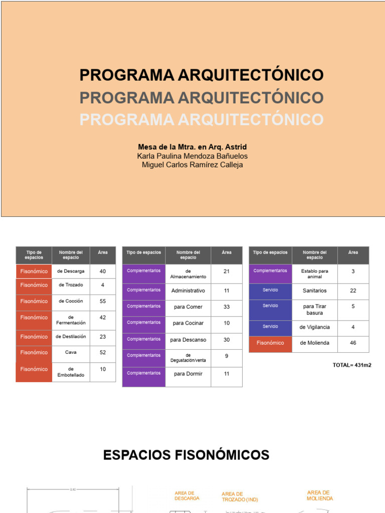 Programa Arquitectónico Detallado 431m2 | PDF