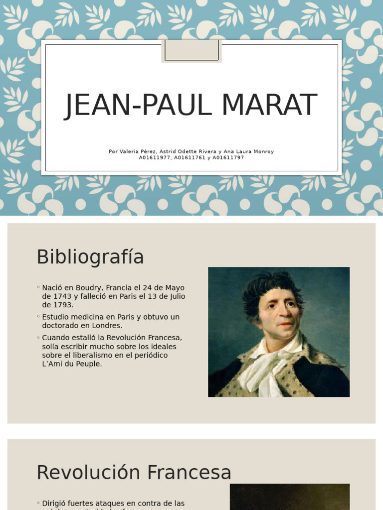 Jean-Paul Marat | PDF