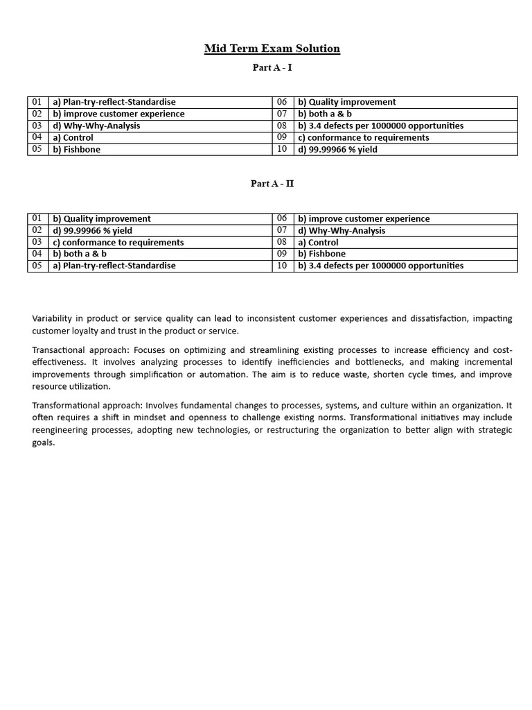 Solution Mid Term Exam | PDF