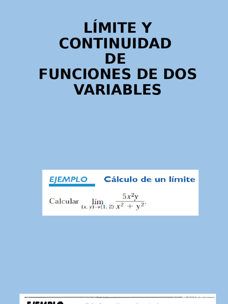 Límites y Continuidad | PDF