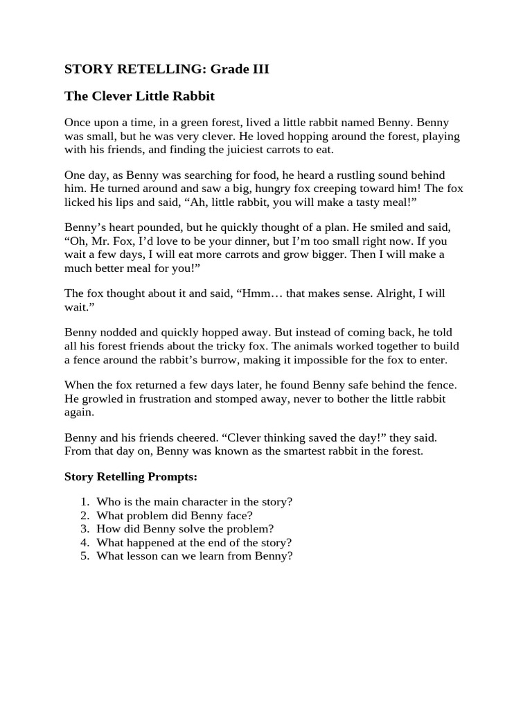 STORY-RETELLING | PDF