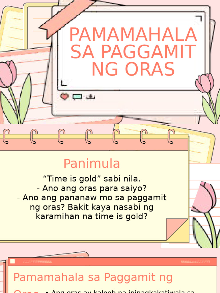 Pamamahala Sa Paggamit Ng Oras Val Ed 9 Pdf